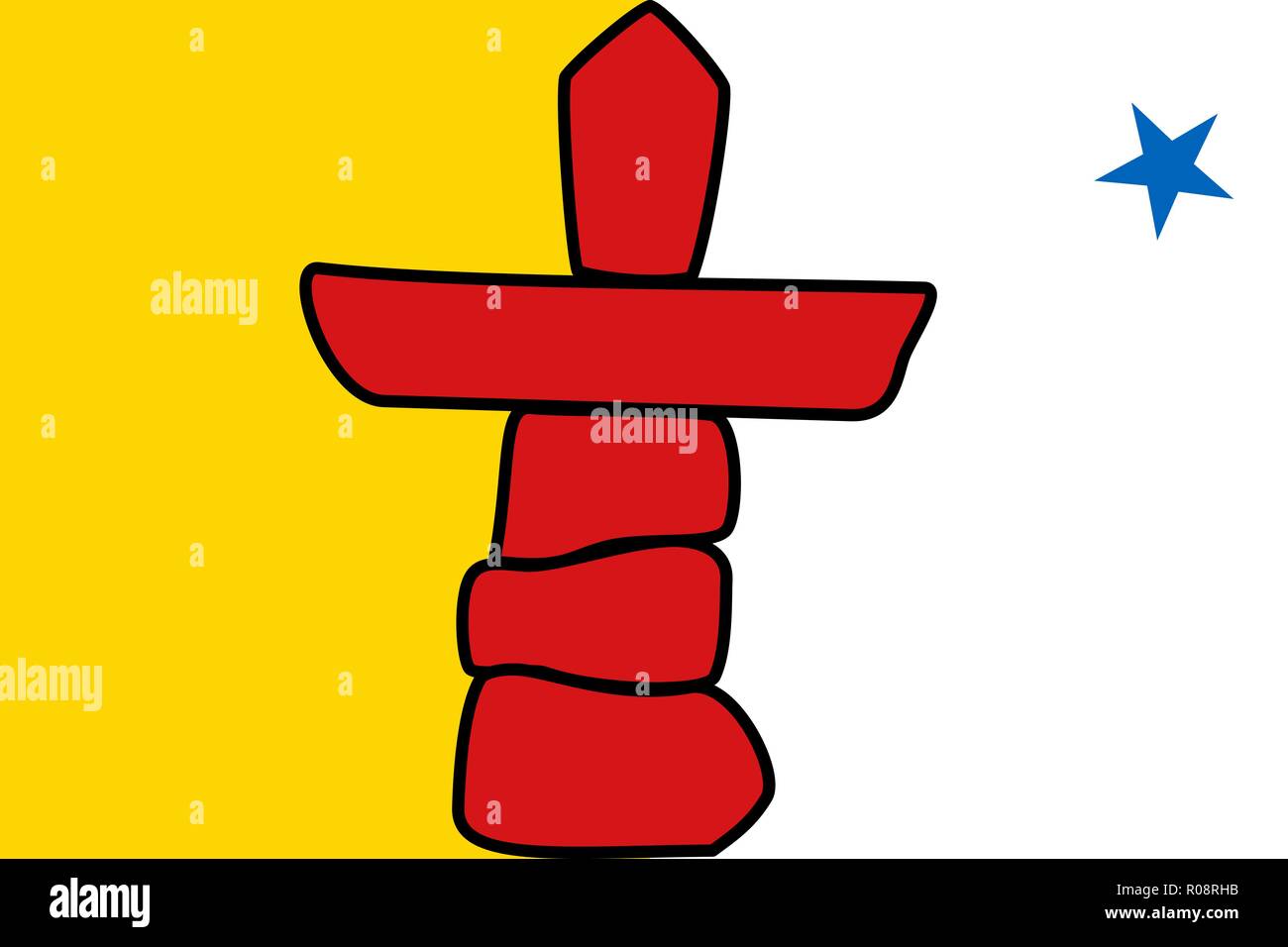 Nunavut flag vector hi-res stock photography and images - Alamy