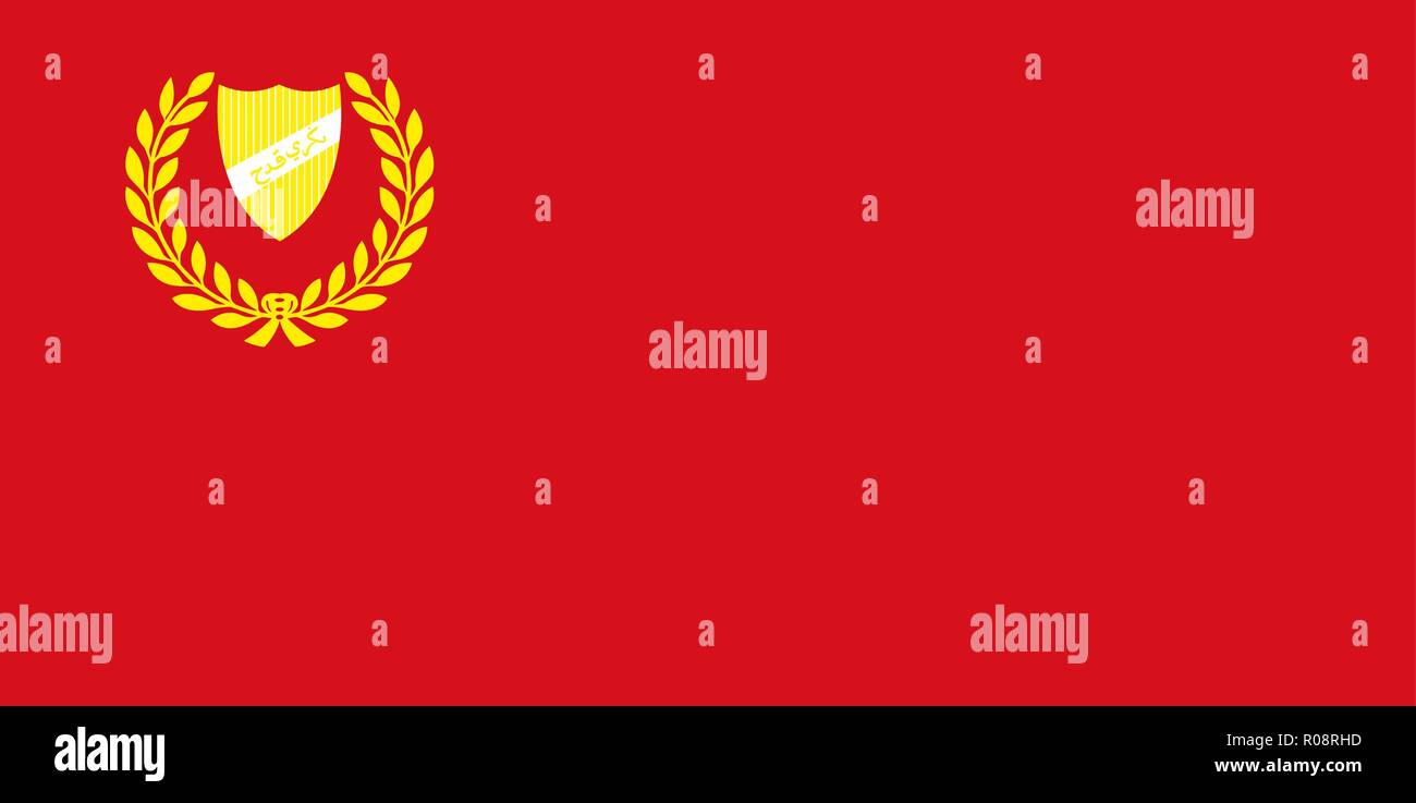 Simple flag of Kedah is a state of Malaysia, Kedah Darul Aman Stock ...