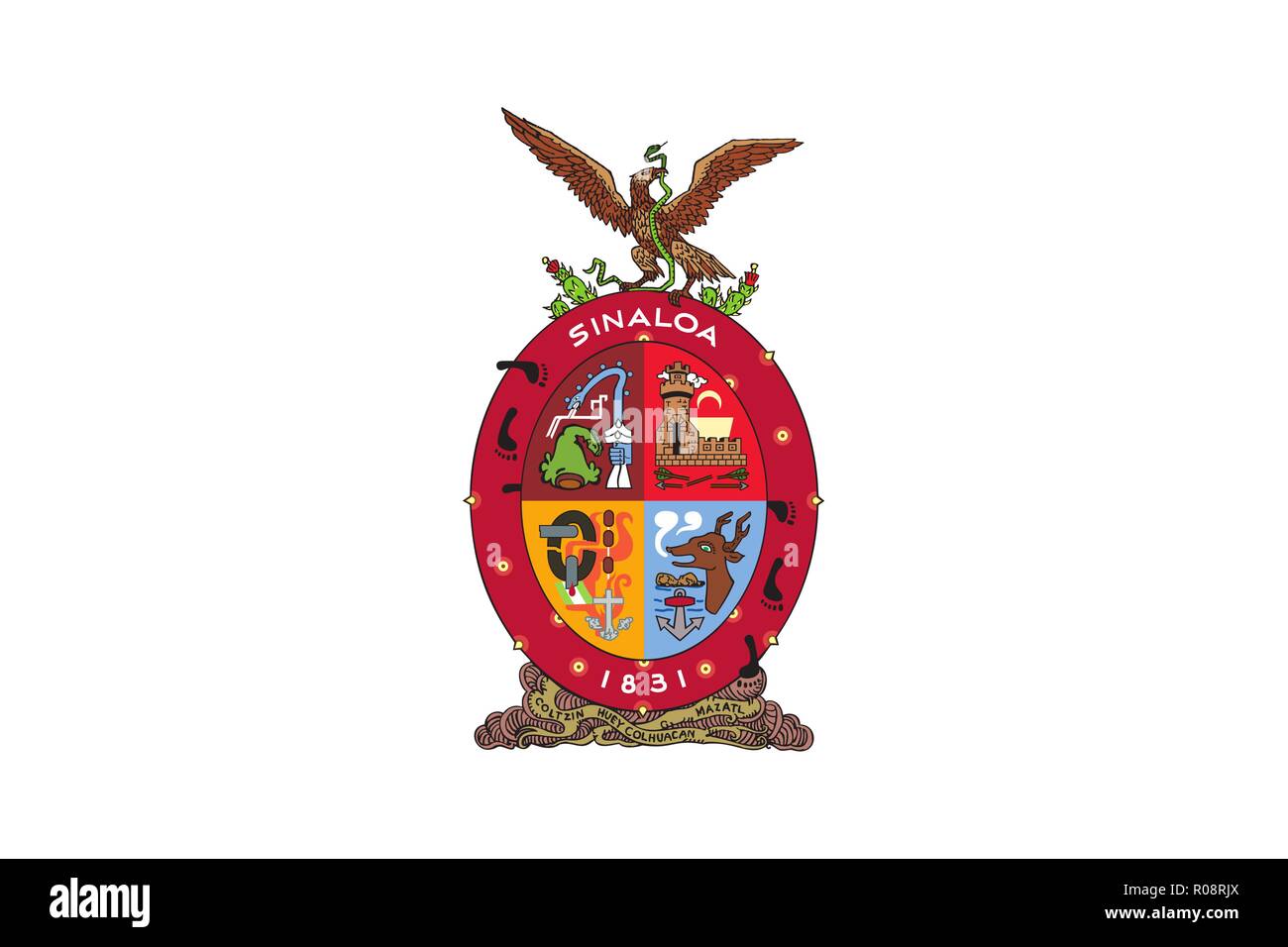 Flag of sinaloa Stock Vector Images - Alamy