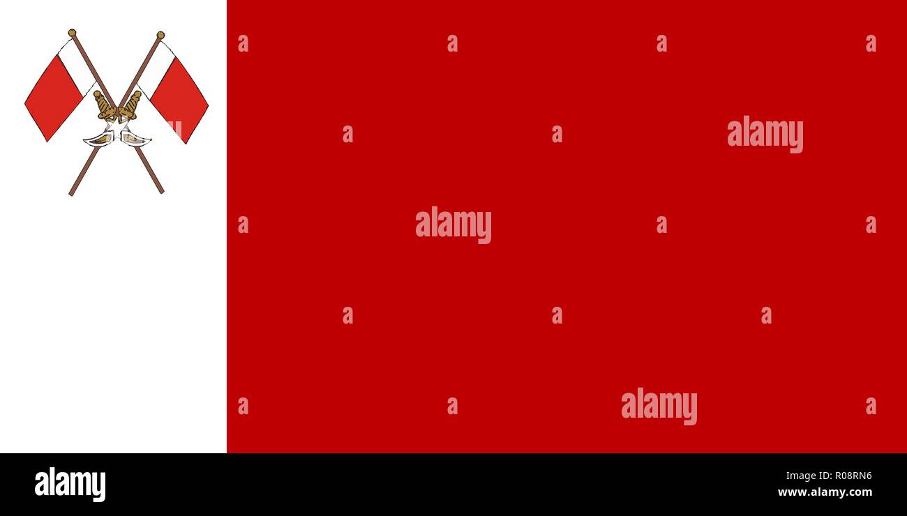 Simple flag of Ajman is a emirate of the United Arab Emirates Stock ...