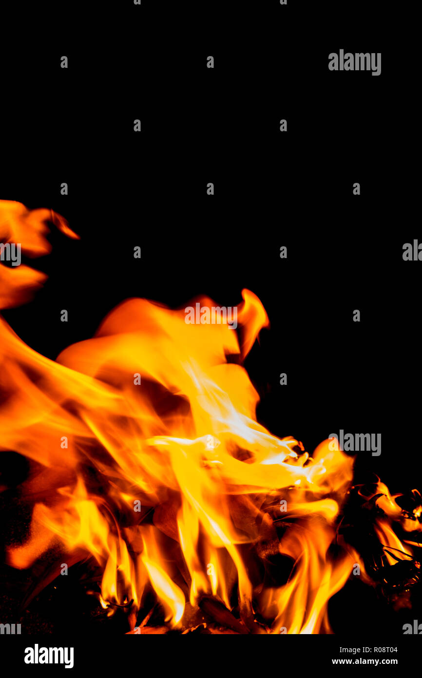 Abstract and isolated shape of fire Stock Photo - Alamy