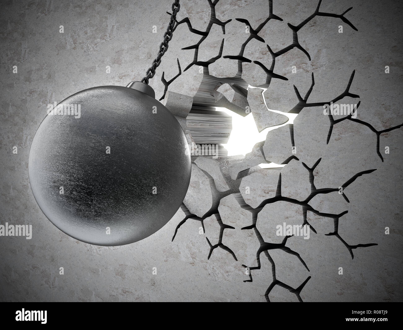 Wrecking ball wall hi-res stock photography and images - Alamy