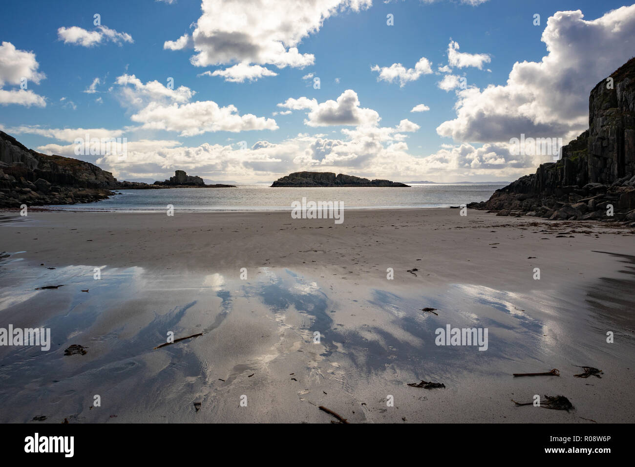 Reflections on the Beach Stock Photo - Alamy
