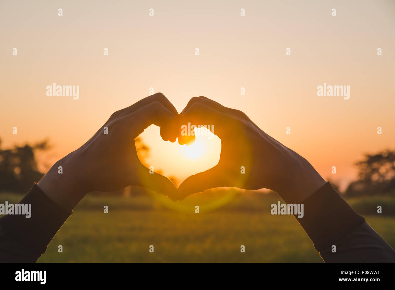 Hands making heart shape hi-res stock photography and images - Alamy