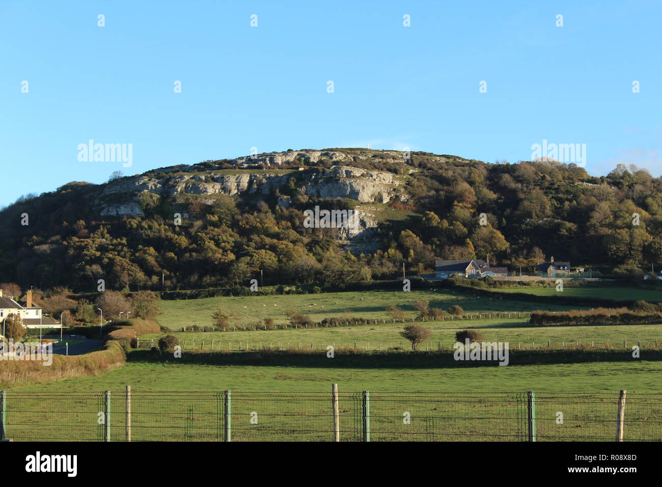 Nant y Gammar - a peaceful, green hill in Wales, with some rock exposed ...