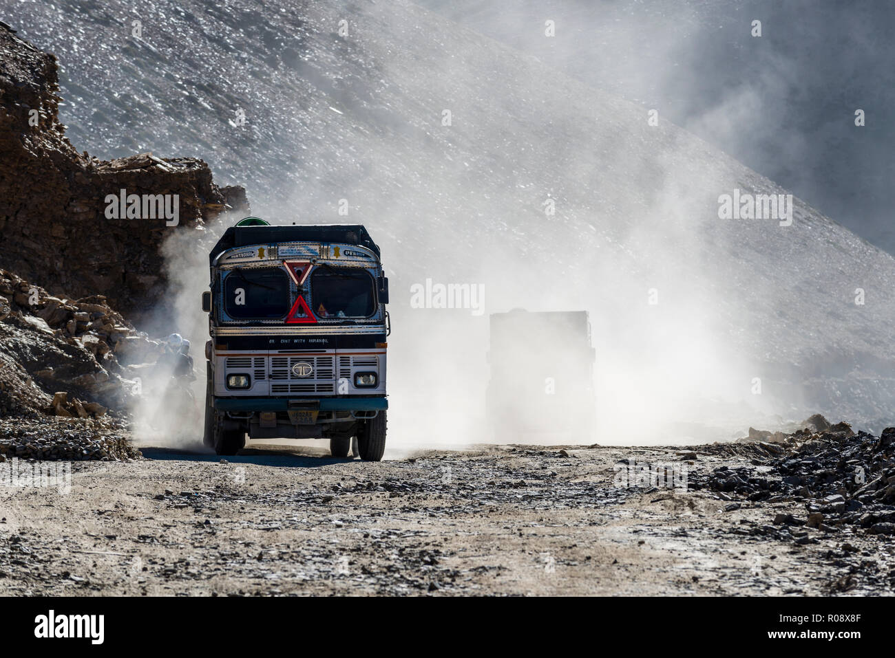 Truck on dusty road hi-res stock photography and images - Alamy