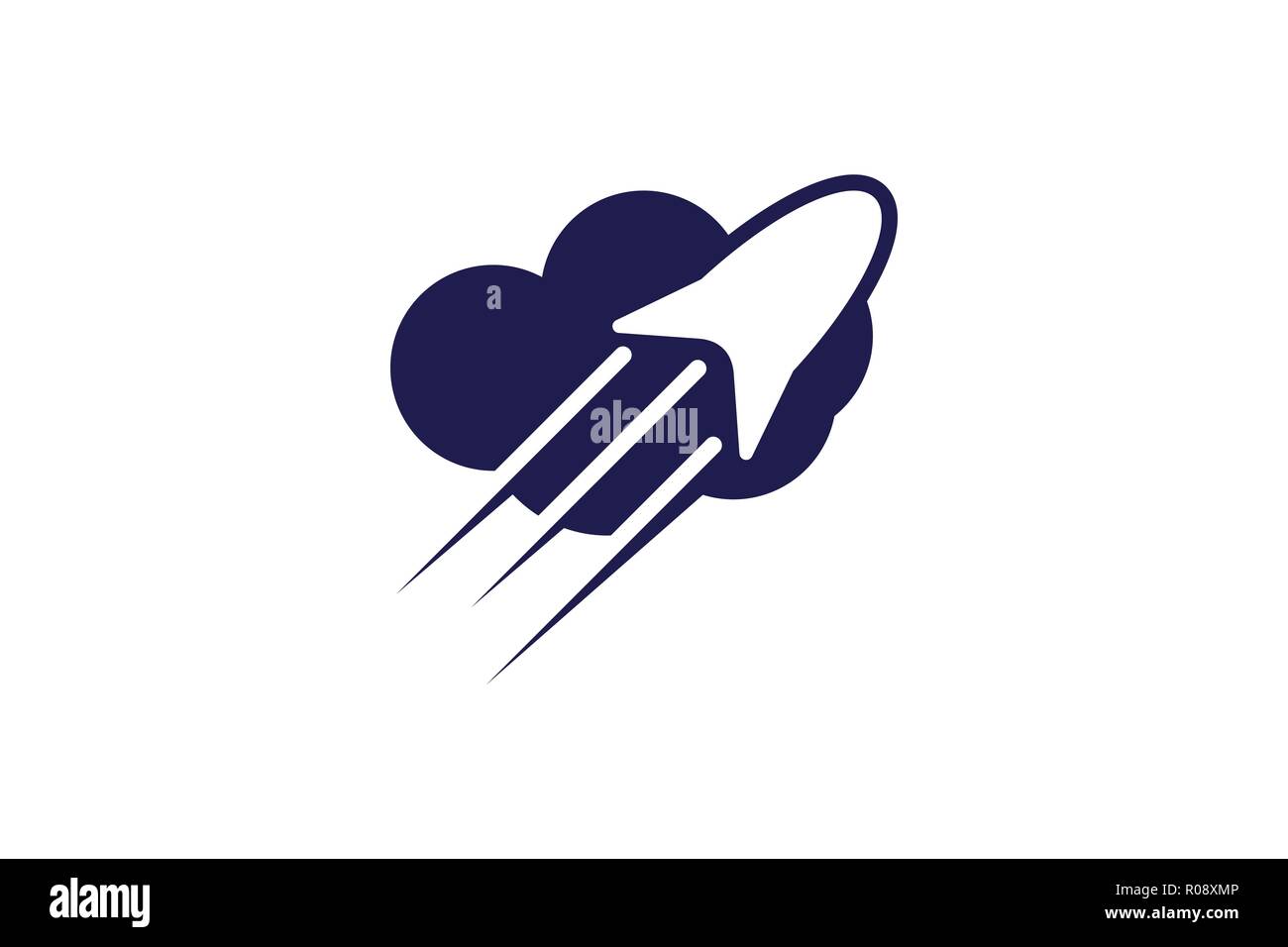 rocket cloud logo design inspiration Stock Vector Image & Art - Alamy