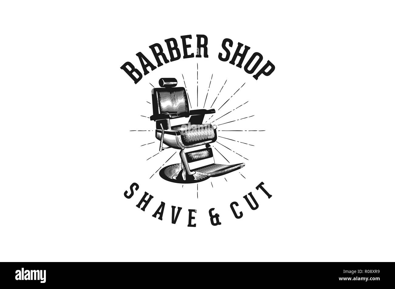 Barber shop shave and cut classic logo design Stock Vector Image & Art ...