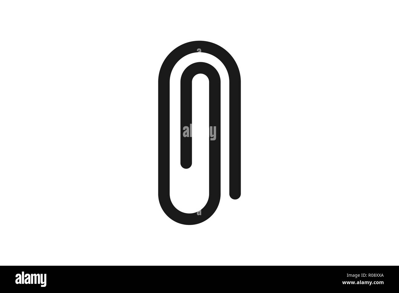 Creative paper clip logo design Cut Out Stock Images & Pictures - Alamy