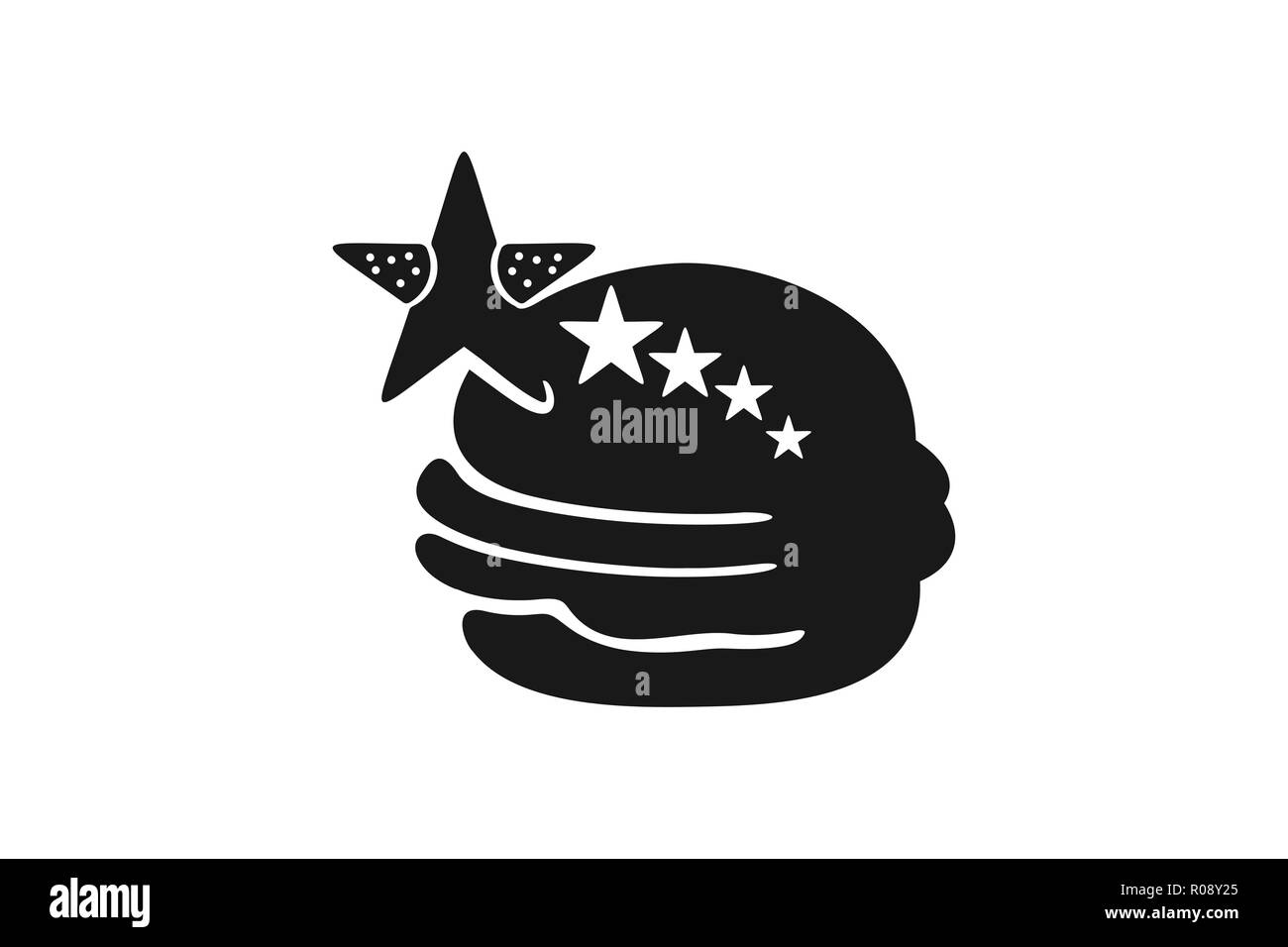 burger logo design inspiration Stock Vector Image & Art - Alamy