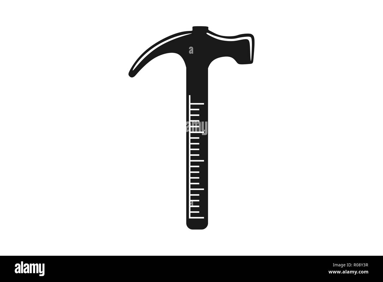 hammer and ruler logo design Stock Vector Image & Art - Alamy