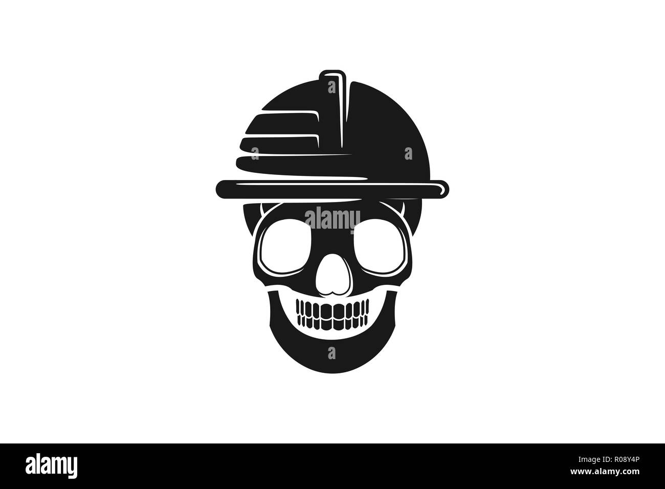 skull helmet safety from danger logo design inspiration Stock Vector ...