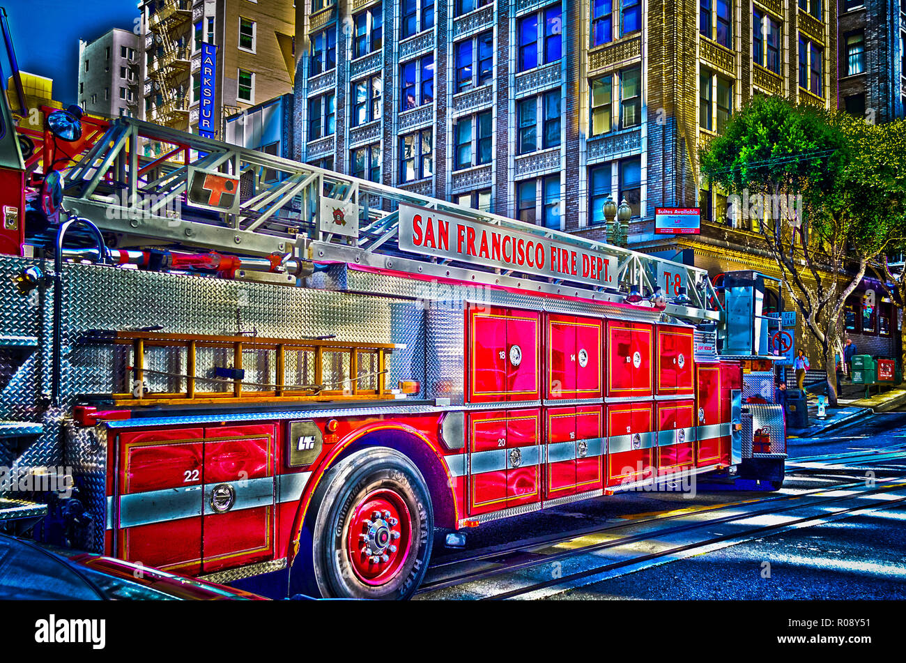 Ladder Trucks In Action