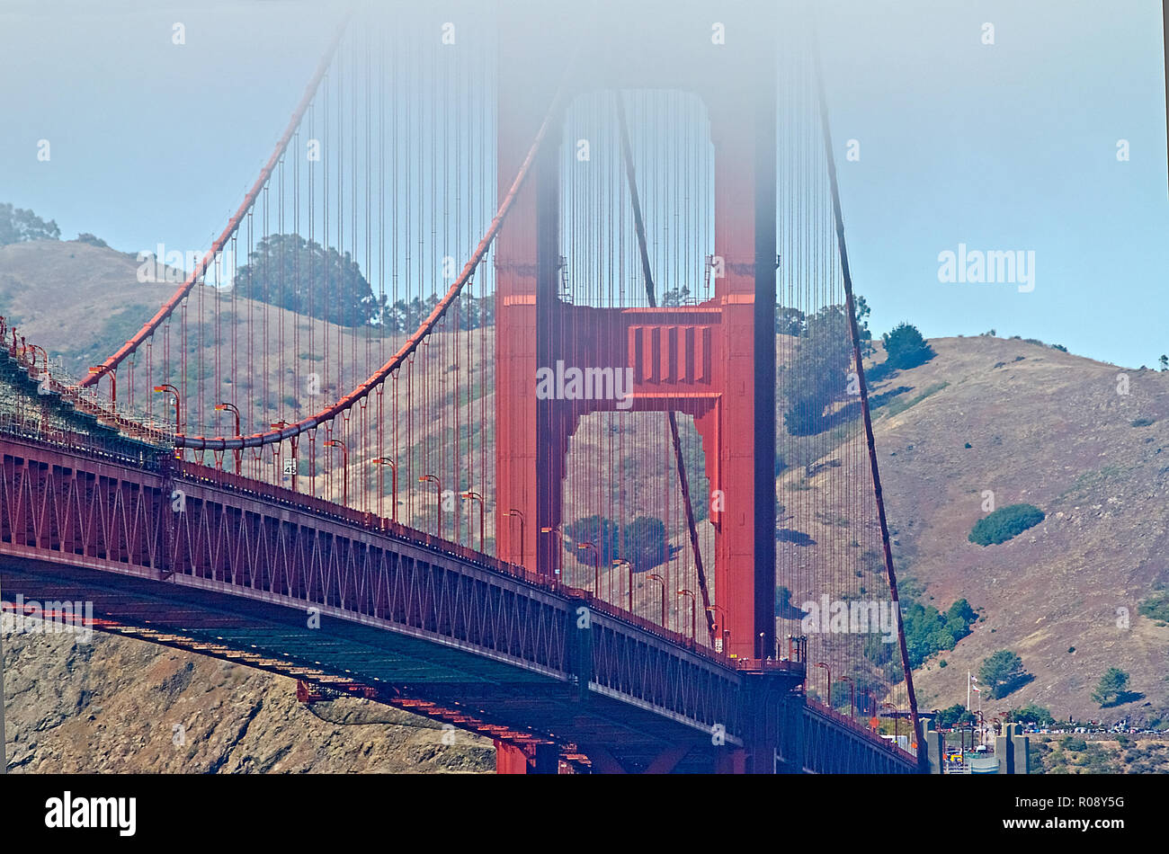 Golden Gate Bridge, iconic landmark in San Francisco, USA Stock Photo ...