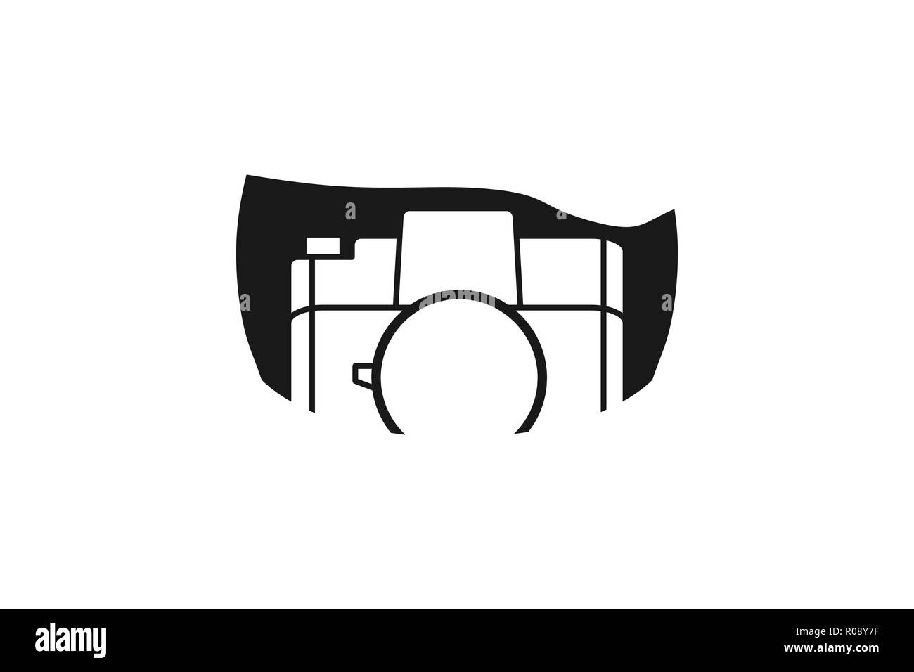 Old camera logo Stock Vector Images - Alamy