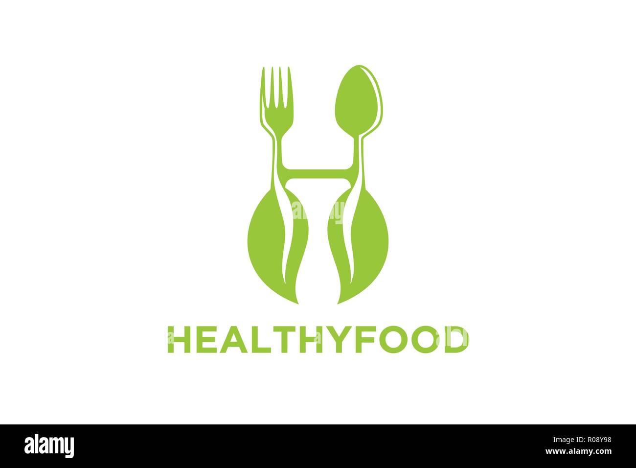 Initial H, healthy food logo Designs Inspiration Isolated on White ...