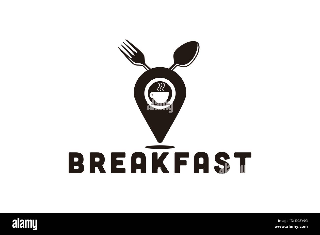 map point and restaurant logo Designs Inspiration Isolated on White ...