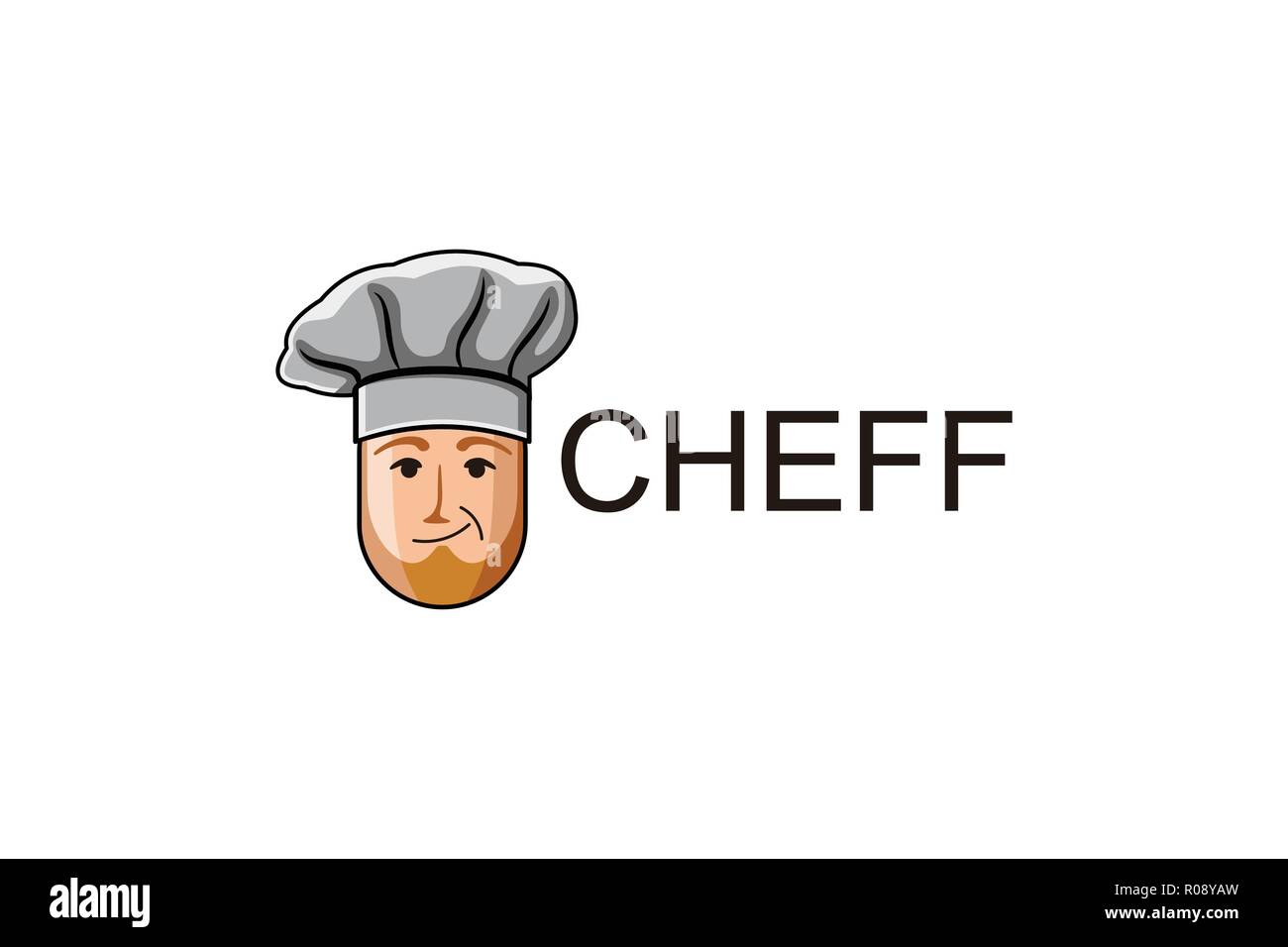 old asian chef logo Designs Inspiration Isolated on White Background ...