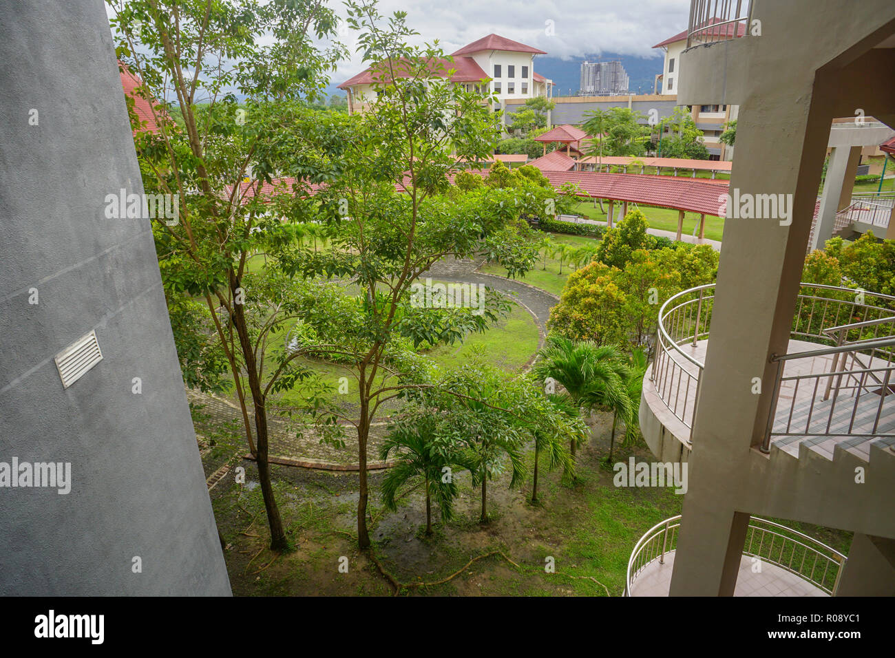 Enviroinment friendly campus compound in Sabah East Malaysia Stock ...