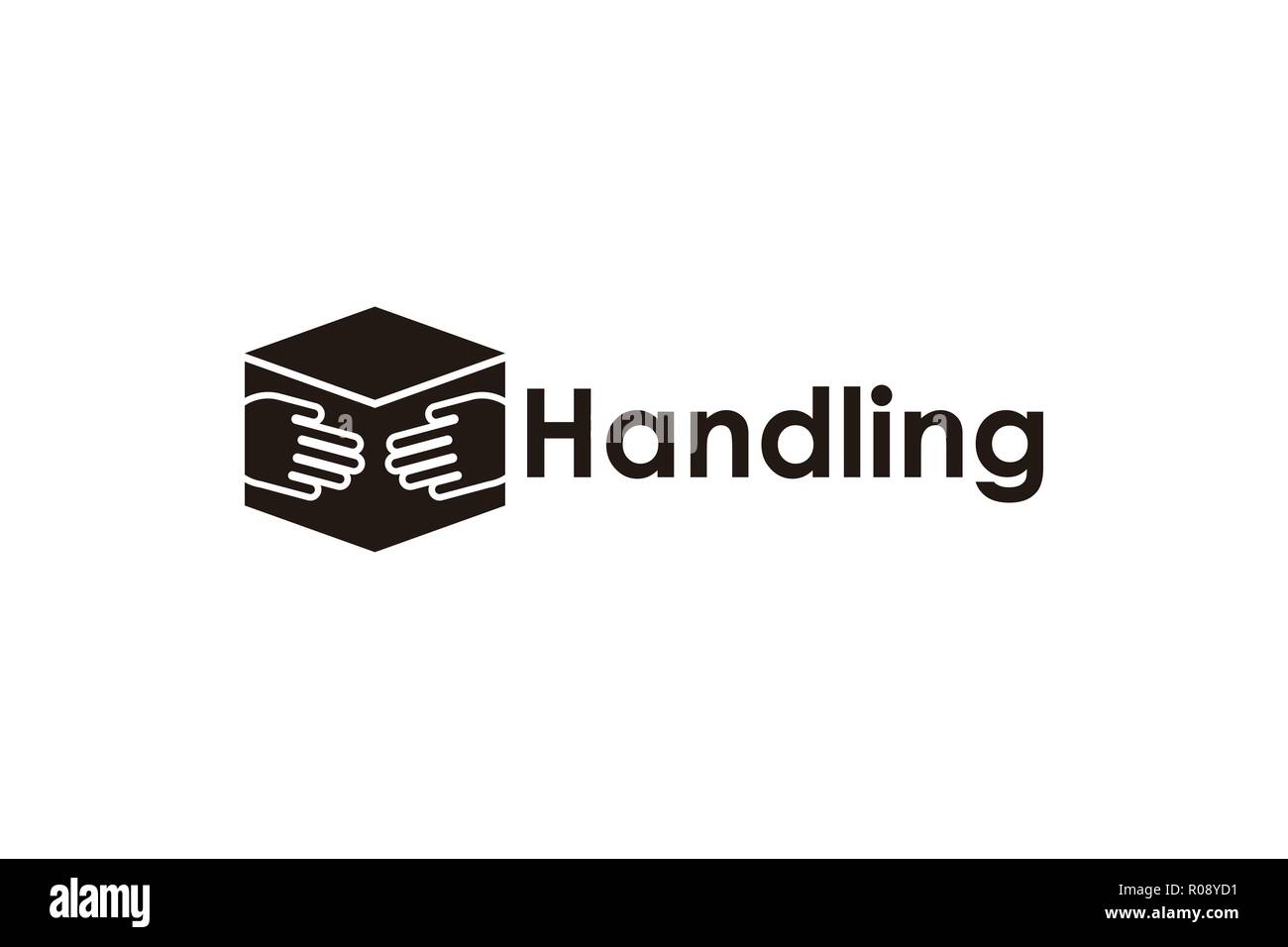 hand and box logo Designs Inspiration Isolated on White Background ...