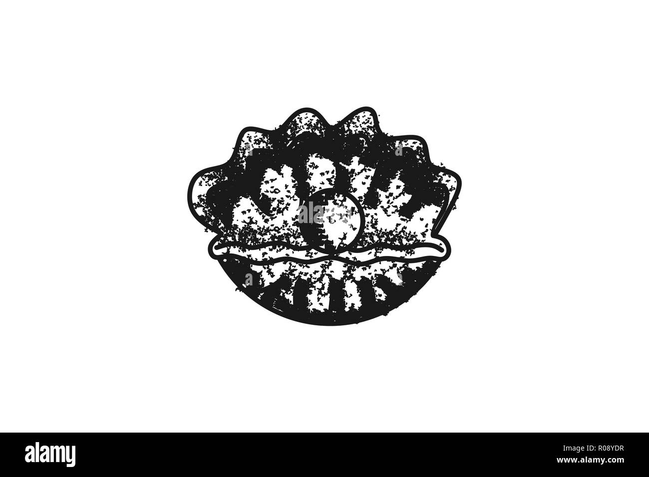 hand drawn Shellfish, oysters seafood logo design inspiration Isolated ...