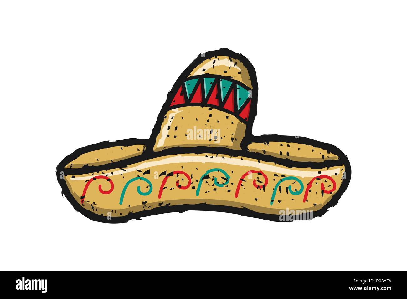 Mexican hat for tacos logo Designs Inspiration Isolated on White ...