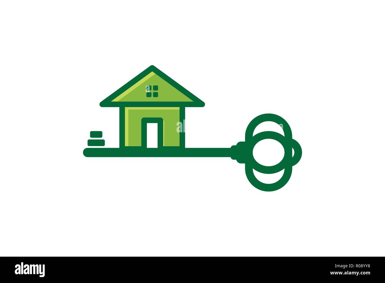 Key and House, Security Logo Designs Inspiration Isolated on White ...