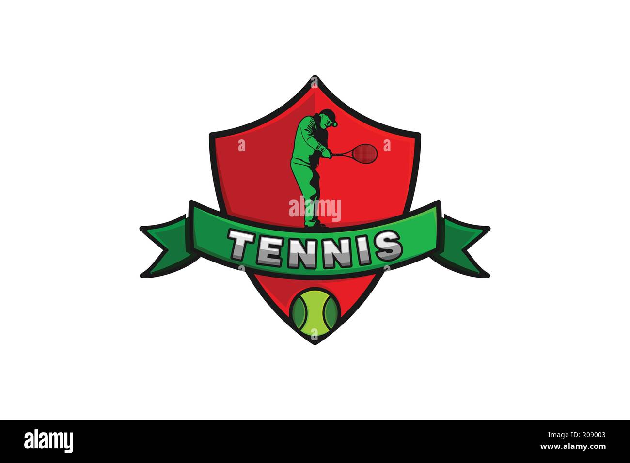 Tennis Player logo Designs Inspiration Isolated on White Background ...