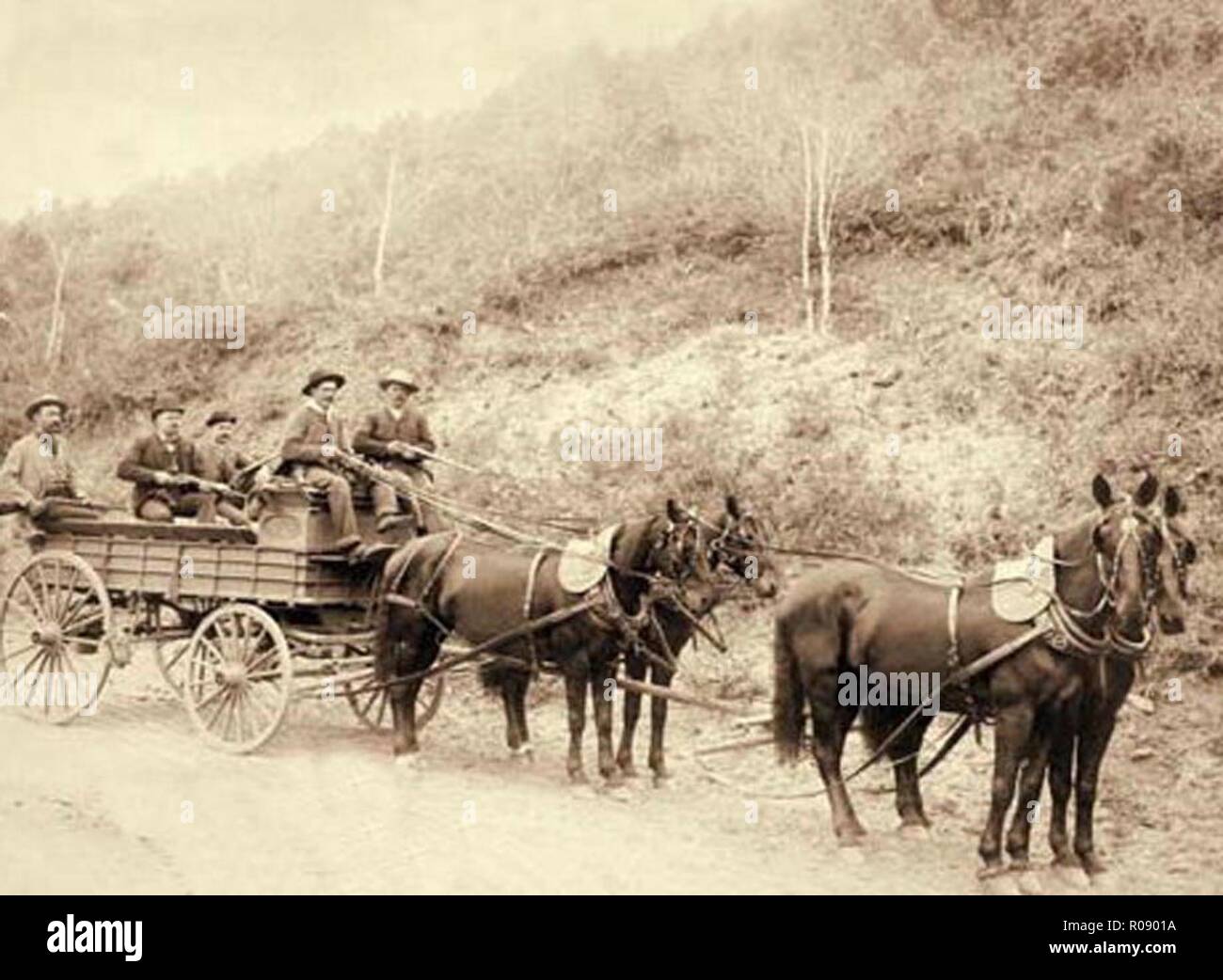vintage wild western photograph, historic and museum quality Stock ...