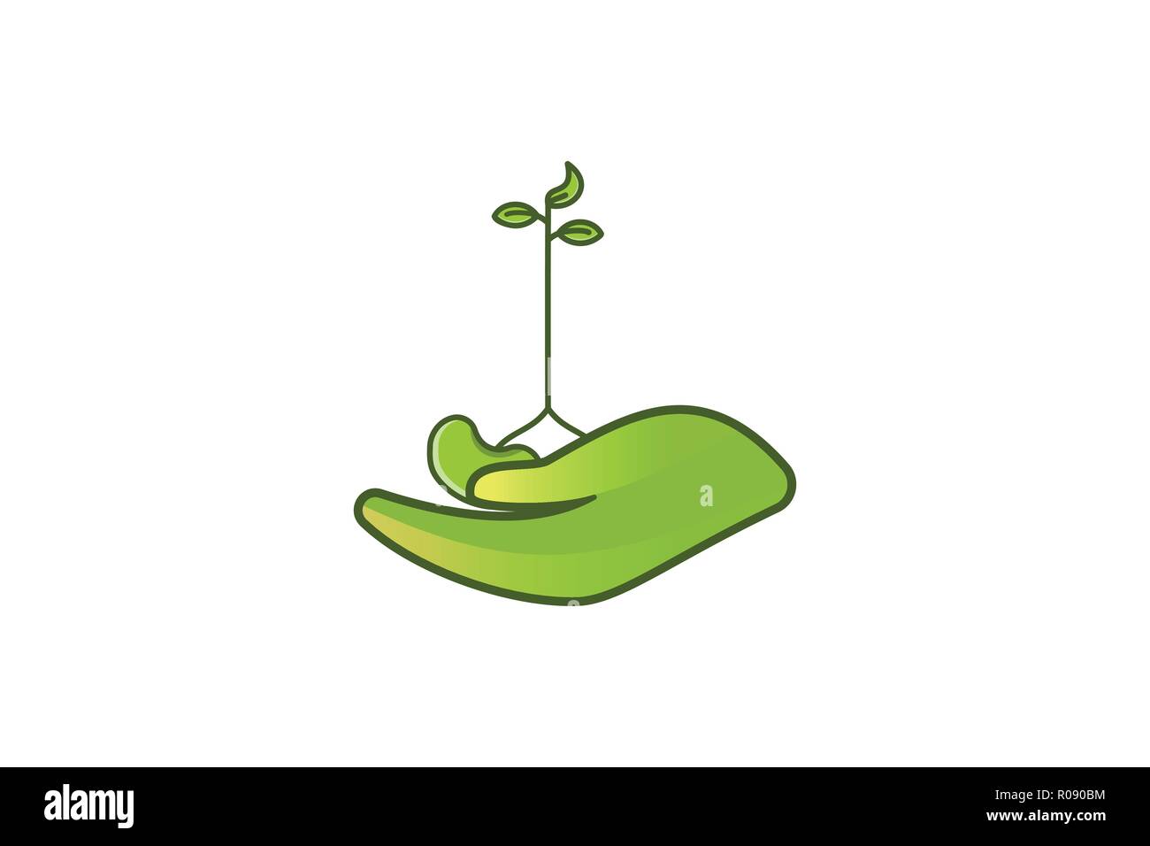 seed and hand care logo Designs Inspiration Isolated on White ...