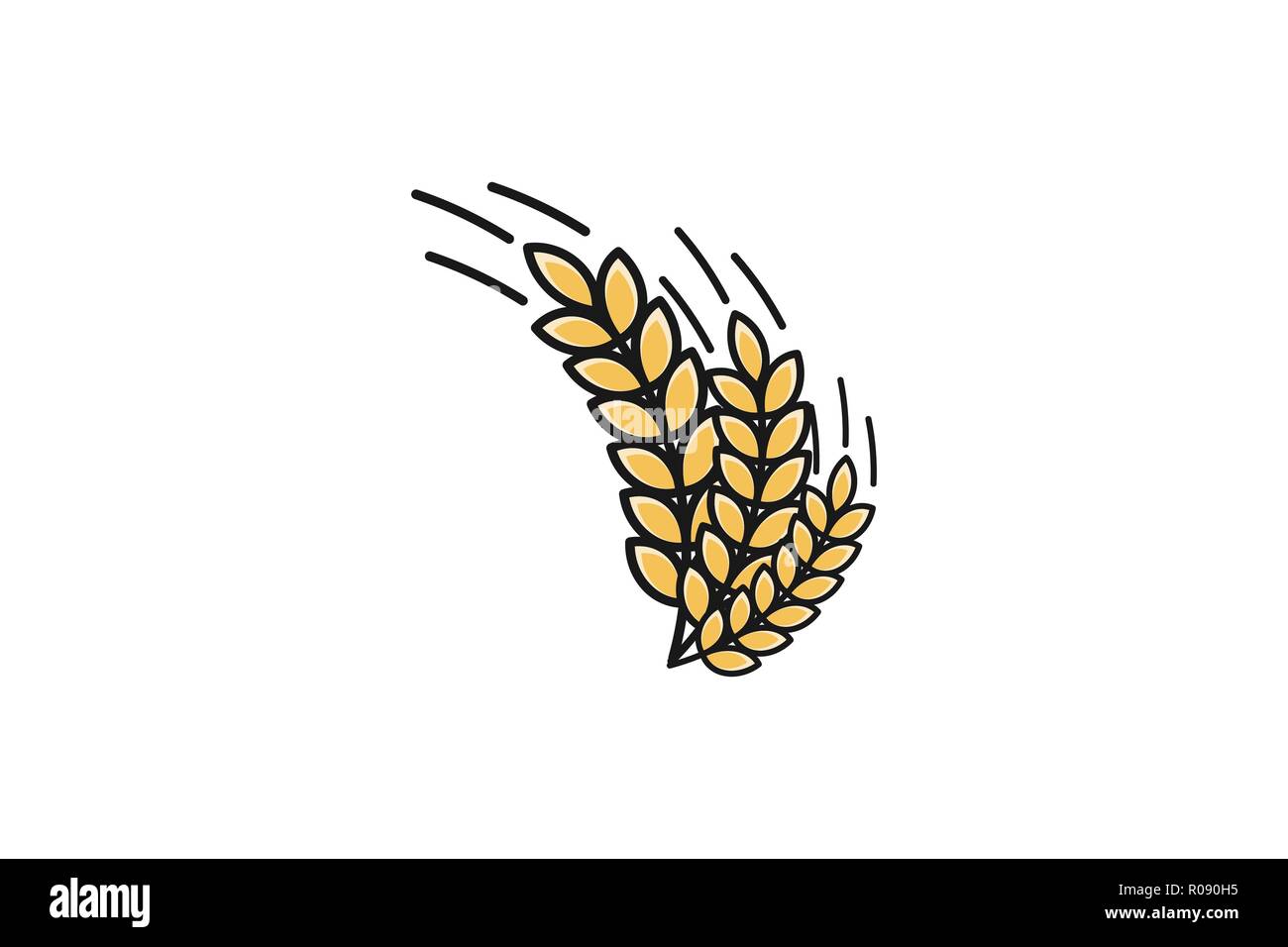 wheat grain agriculture logo Designs Inspiration Isolated on White ...