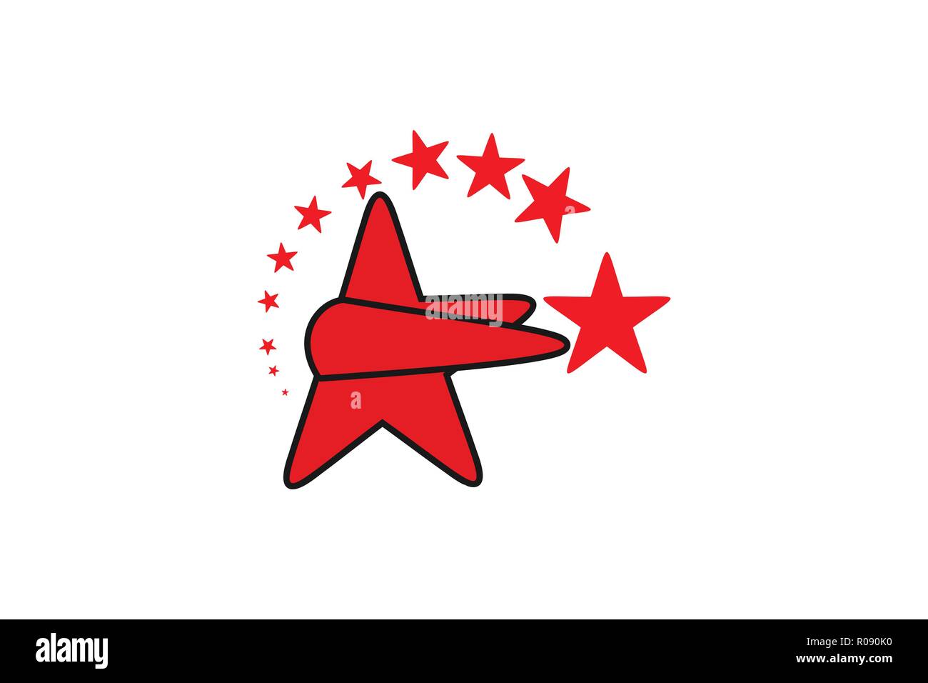 Star Logo design inspiration Isolated On white Backgrounds Stock Vector ...