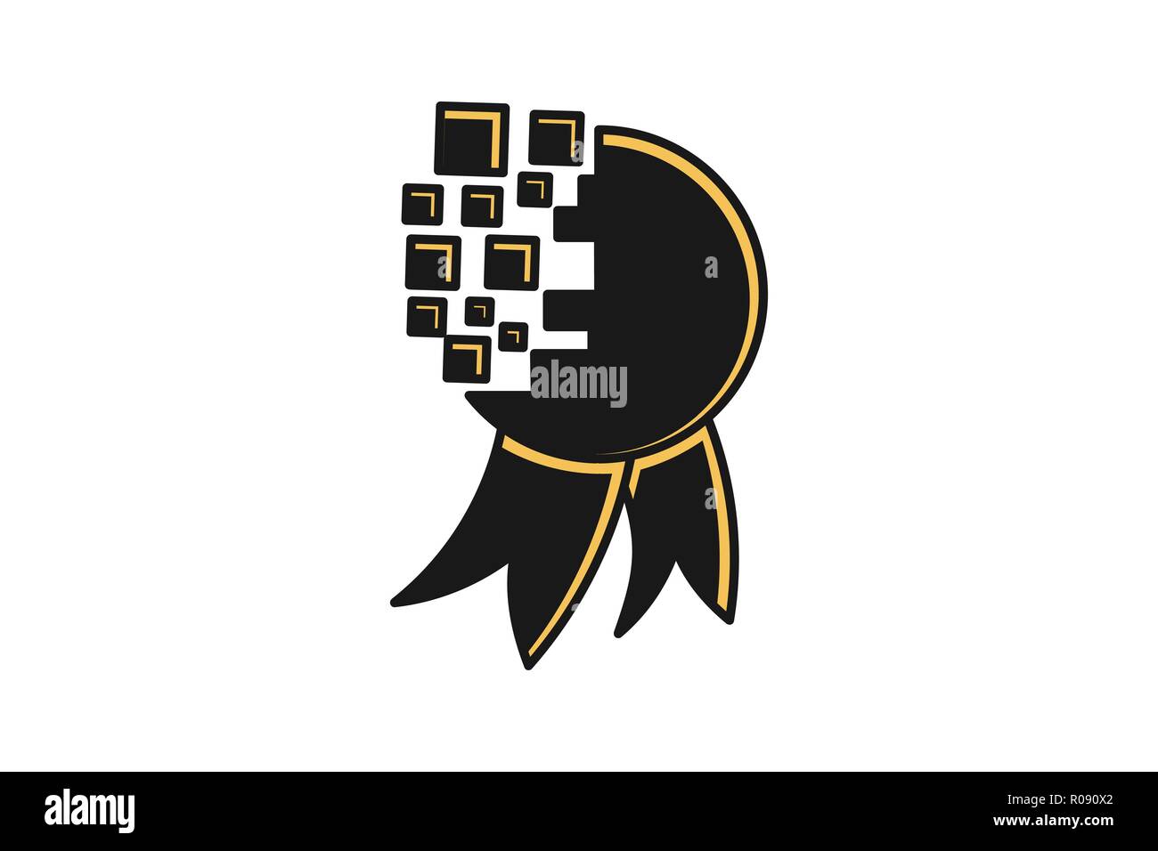 Medals, digital winning logo Designs Inspiration Isolated on White ...