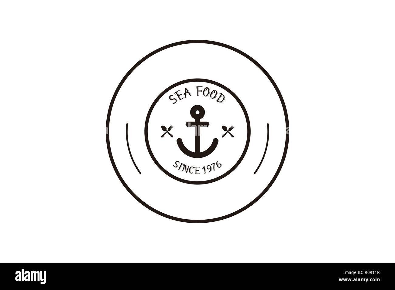 Nautical, sea food restaurant logo Designs Inspiration Isolated on ...