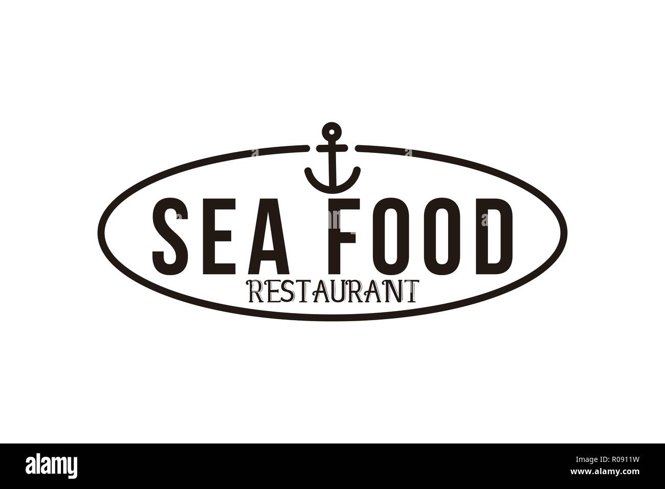 Nautical, sea food restaurant logo Designs Inspiration Isolated on ...