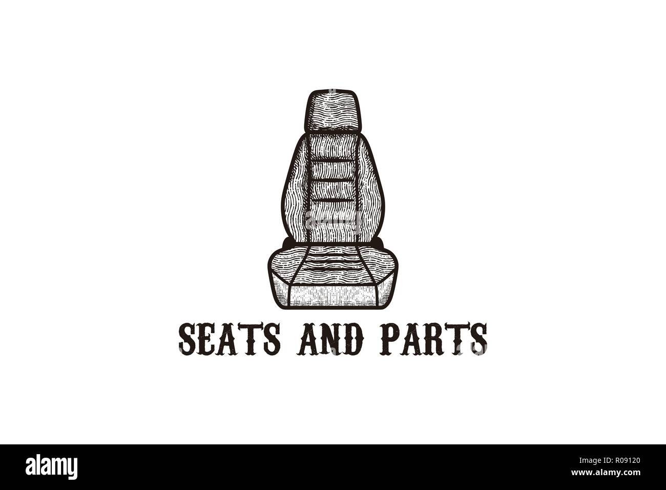 hand drawn seat logo Designs Inspiration Isolated on White Background ...