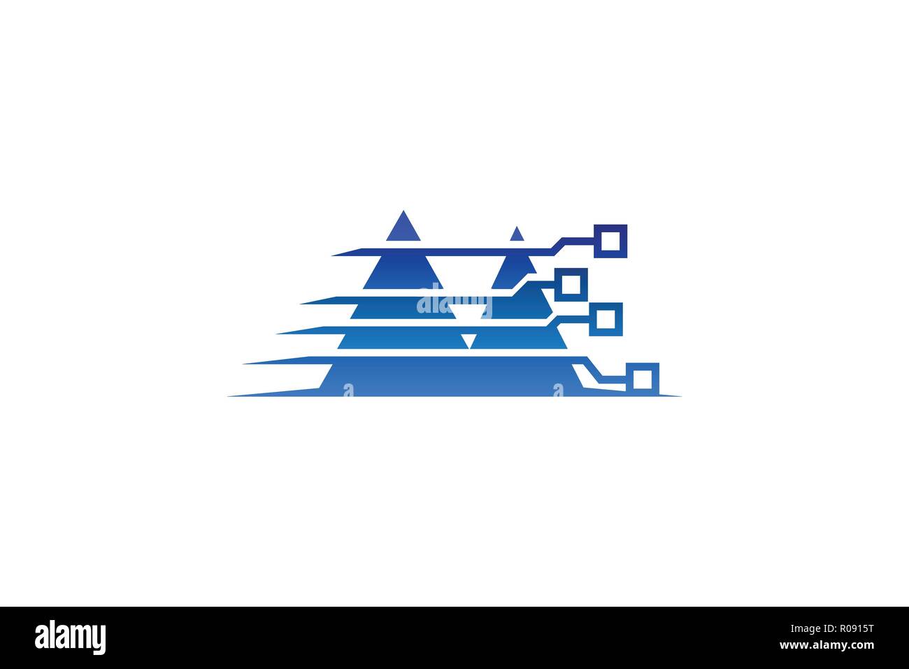 digital mountain technology logo Designs Inspiration Isolated on White ...