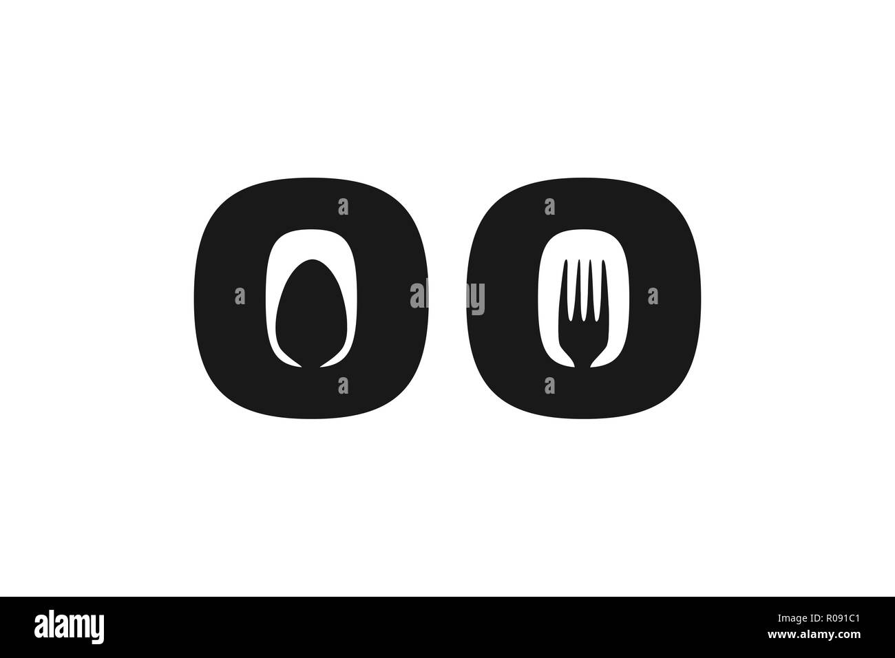 letter O restaurant logo Designs Inspiration Isolated on White ...