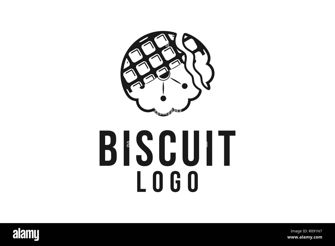 biscuit logo Designs Inspiration Isolated on White Background Stock ...