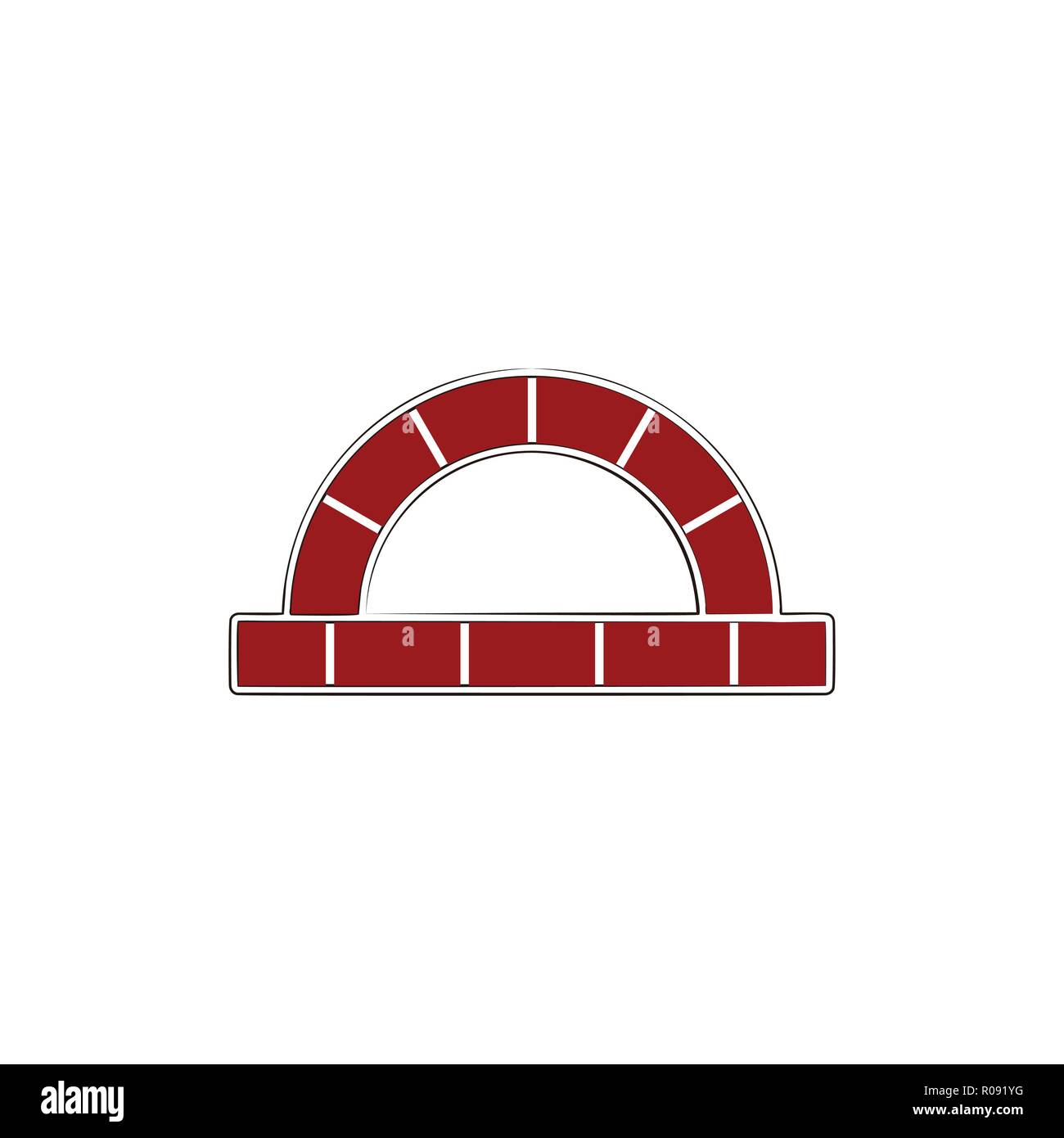 red brick, furnace logo design inspiration Stock Vector Image & Art - Alamy