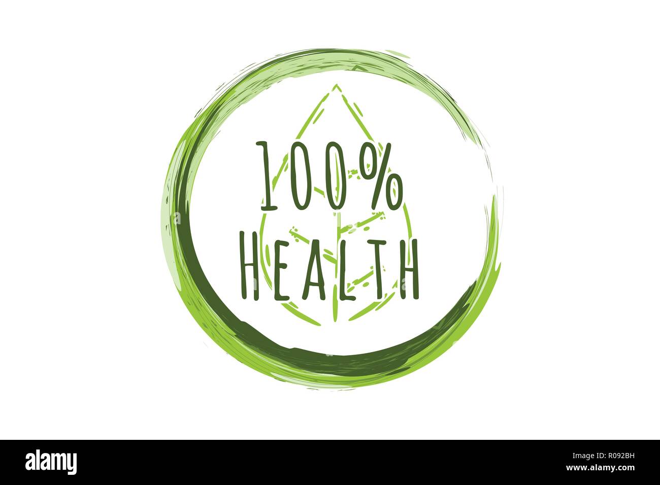 100% healthy Logo Designs Inspiration Isolated on White Background ...