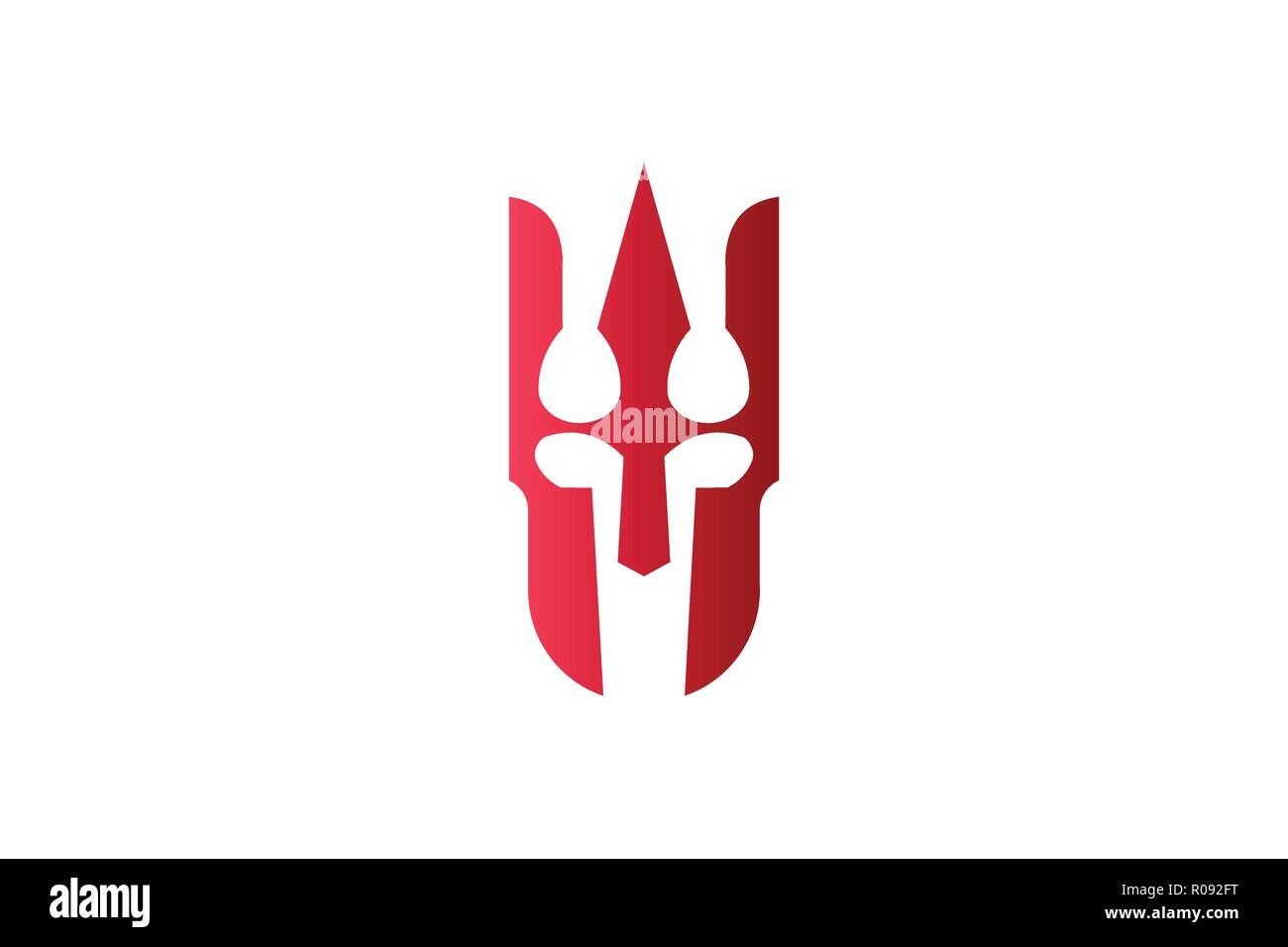 Red Spartan warrior Logo Designs Inspiration Isolated on White ...