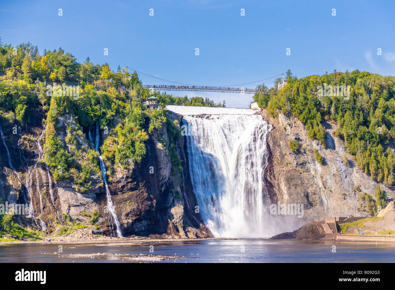 The Majestic and Powerful Montmorency Falls near Quebec City, Quebec ...
