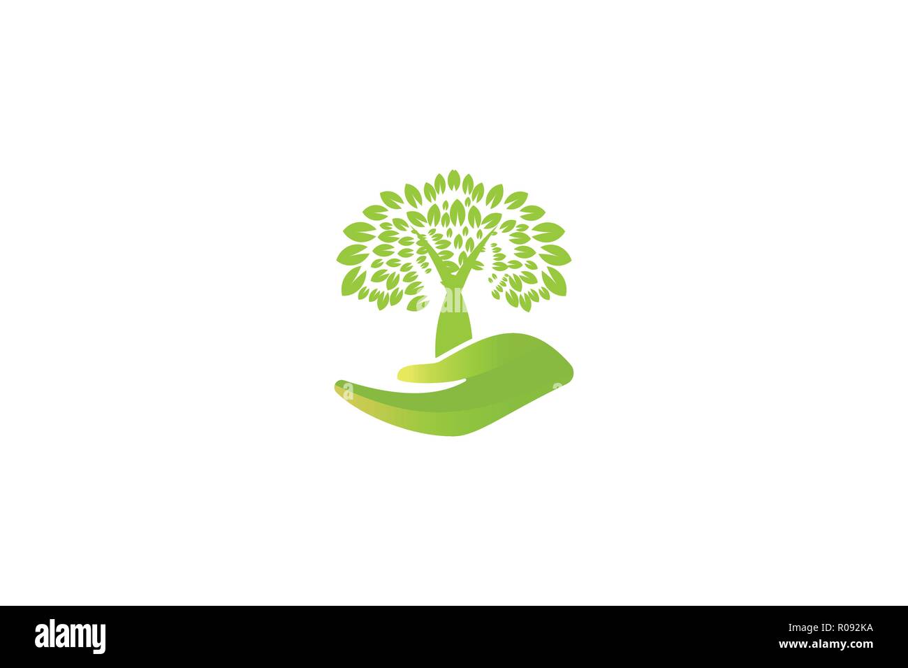 Tree Care Logo Designs Inspiration Isolated on White Background Stock ...