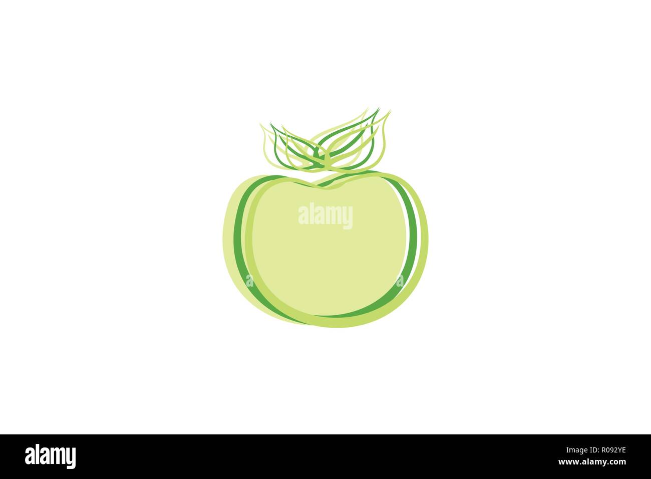 green apple logo Designs Inspiration Isolated on White Background Stock ...