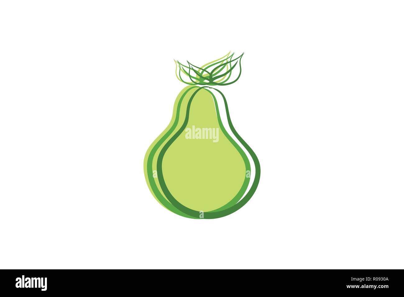 green avocado logo Designs Inspiration Isolated on White Background ...