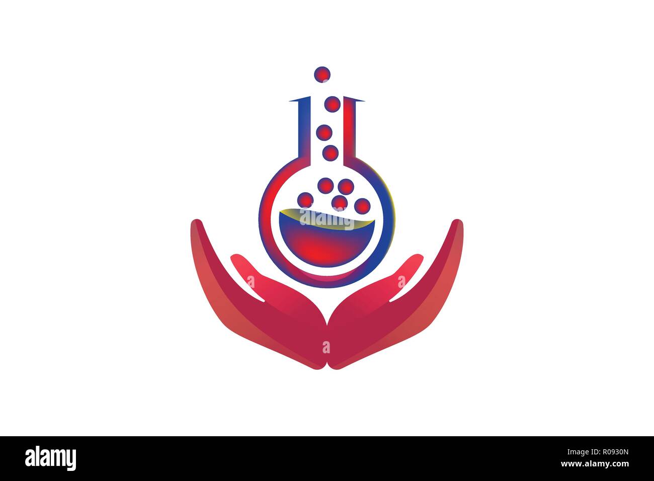 hand human, lab logo Designs Inspiration Isolated on White Background ...