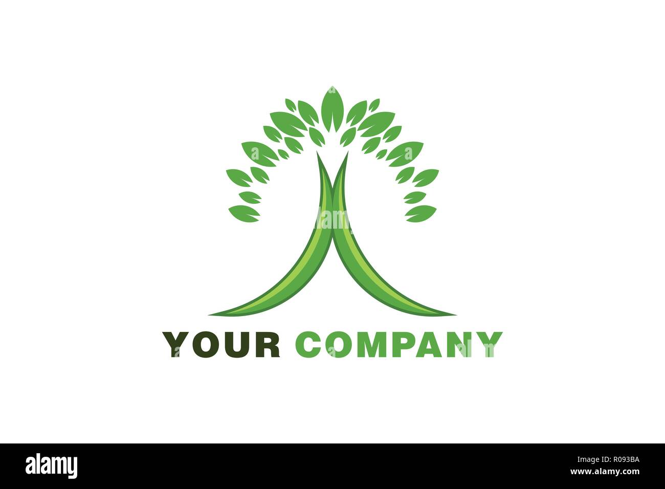 green leaf Healthy logo Designs Inspiration Isolated on White ...