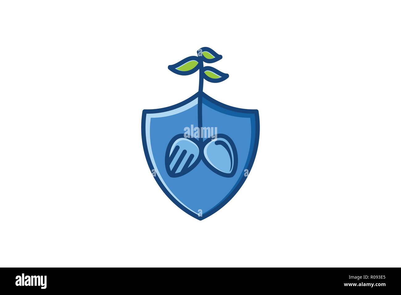 shield, tree protector logo Designs Inspiration Isolated on White ...