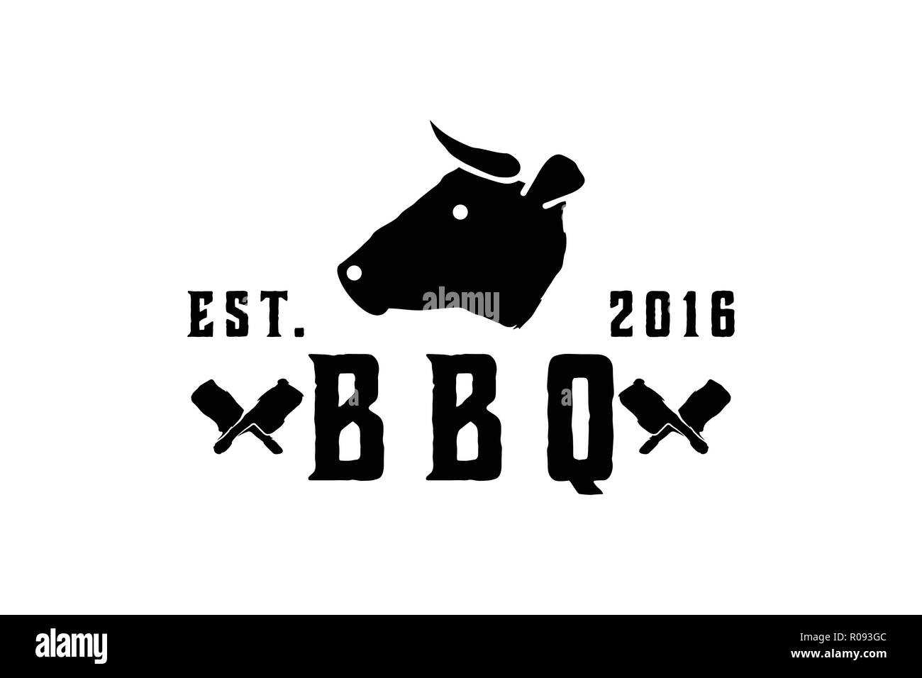 head cow, slaughter logo Designs Inspiration Isolated on White ...